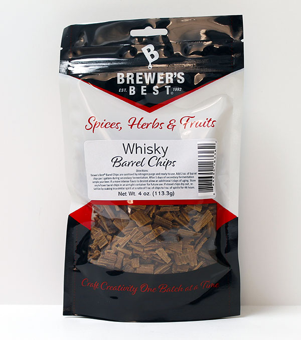 Whiskey Barrel Chips 4 oz. | Bader Beer & Wine Supply